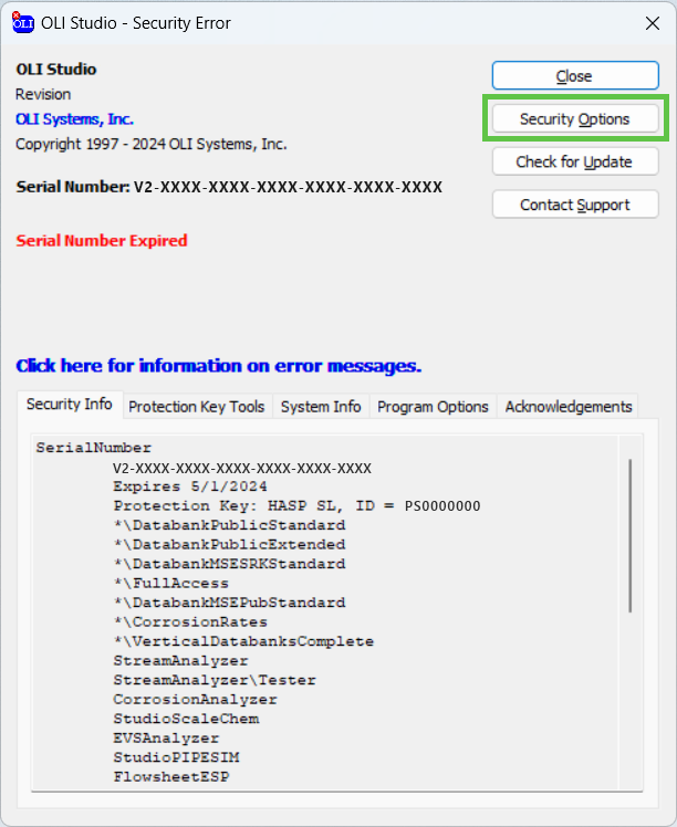Updating Your Serial Number in OLI Desktop Software – OLI Systems, Inc.