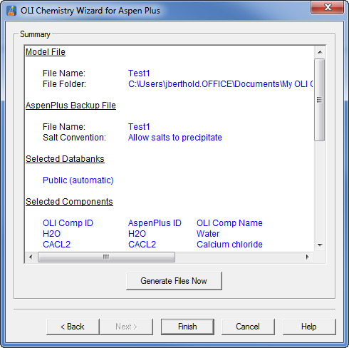 How to import a new OLI chemistry model into an existing Aspen Plus ...